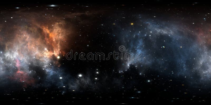 360 Degree Starry Night Sky Texture, Night Desert Landscape ...