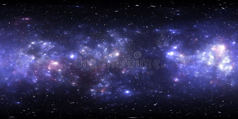 Space Nebula with Stars. Virtual Reality Environment 360 HDRI Map ...