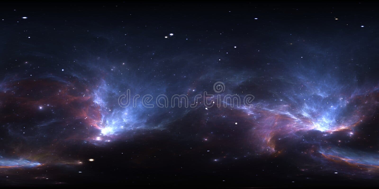 Space Nebula with Stars. Virtual Reality Environment 360 HDRI Map ...