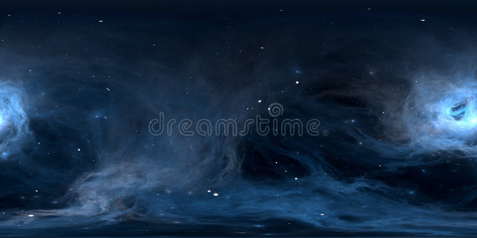 360 Degree Space Nebula Panorama, Equirectangular Projection ...