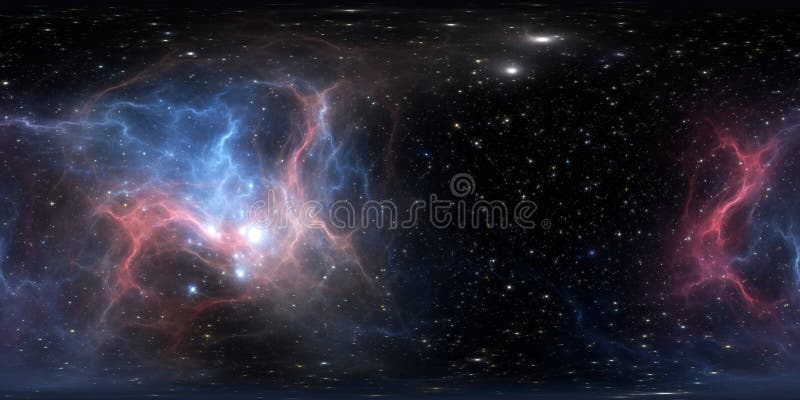 360 Degree Starry Night Sky Texture, Night Desert Landscape ...