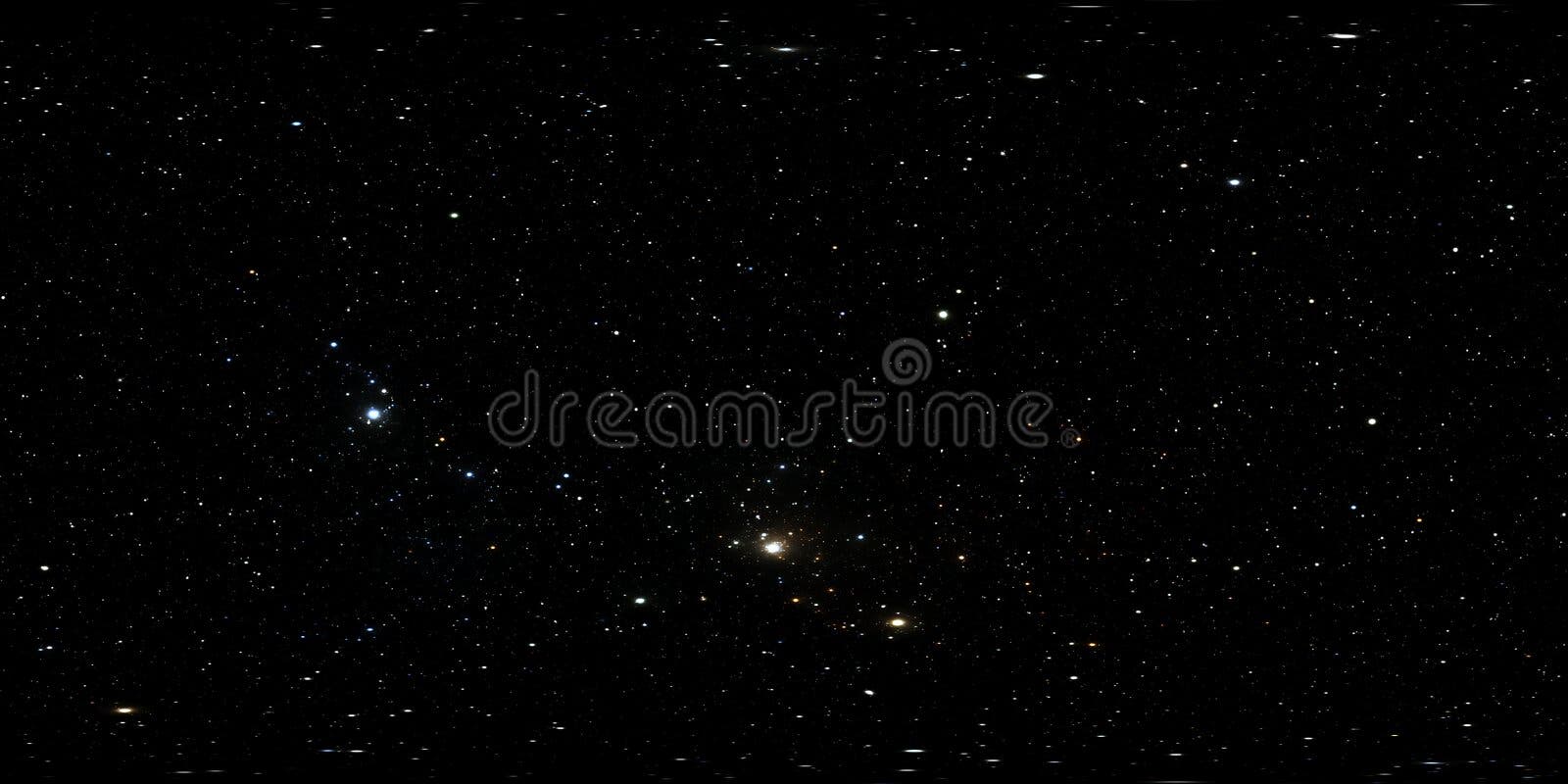 Star Field Panorama, Environment 360 HDRI Map. Equirectangular ...