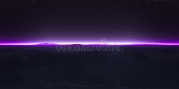 360 Degree Starry Night Sky Texture, Night Alien Desert Landscape ...