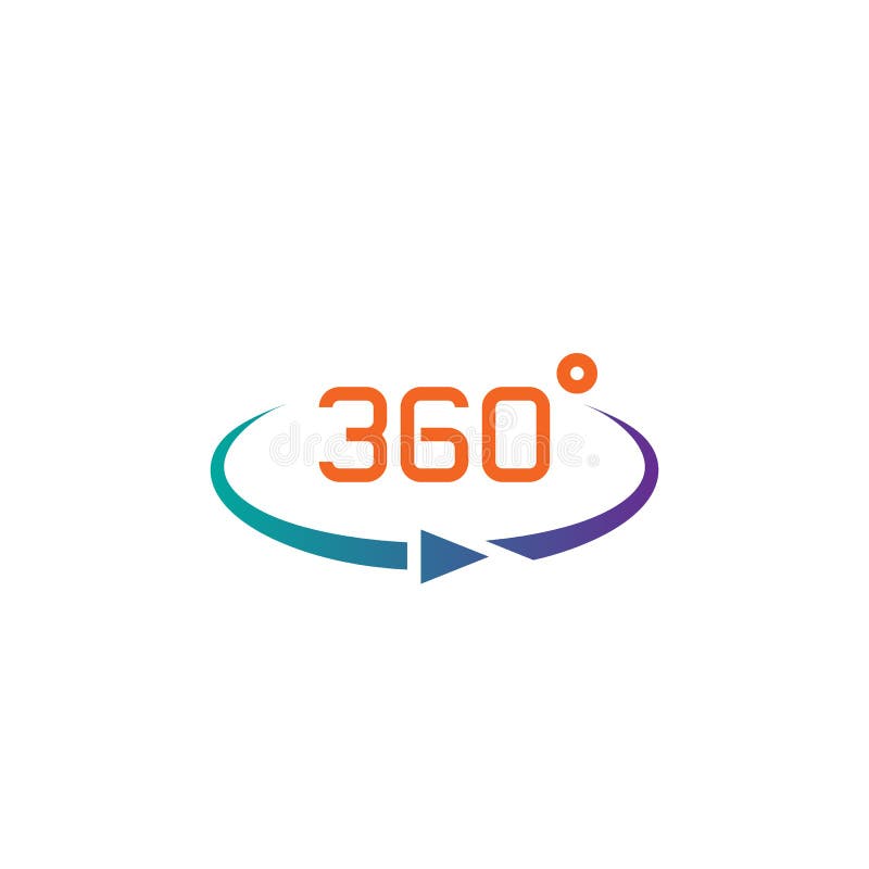 360 Degree View Sign. Vector Icon, Solid Logo Illustration, Pictogram ...