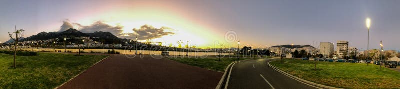 180 Degree View of an Urban Public Park Stock Photo - Image of beauty ...