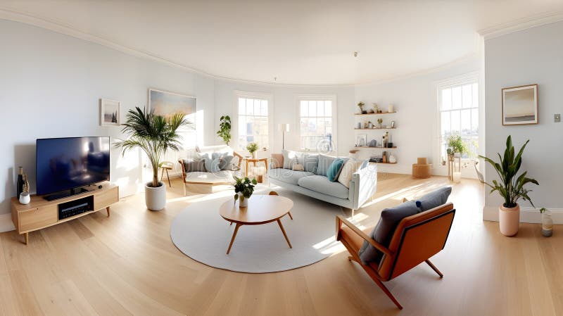 360-degree Virtual Property Walkthroughs Stock Illustration ...