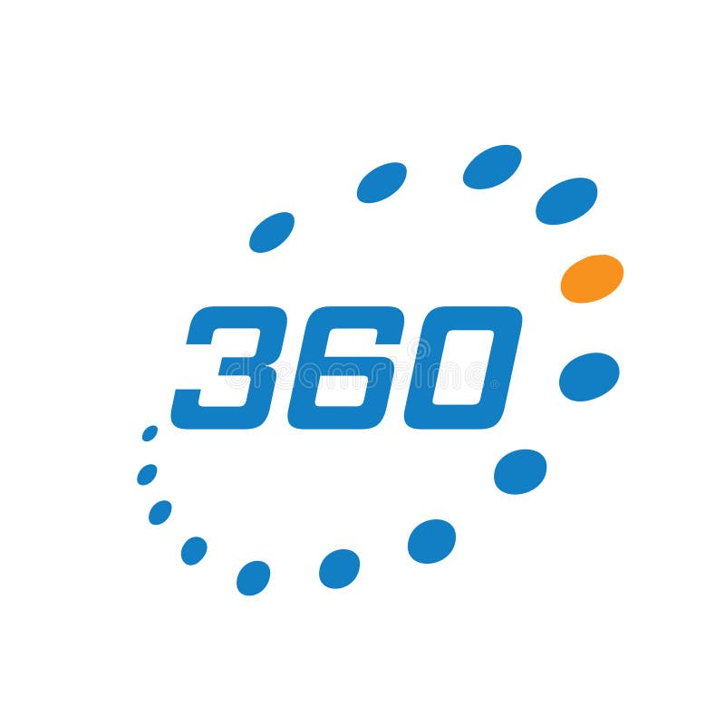 360 Degrees Consulting and Media Logo Stock Vector - Illustration of ...