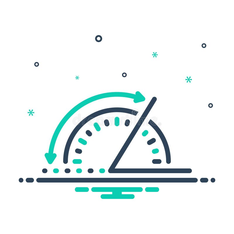 Mix Icon for Degrees, Metre and Level Stock Vector - Illustration of ...