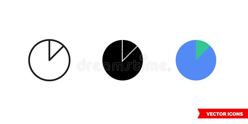 45 Degrees Icon of 3 Types Color, Black and White, Outline. Isolated ...
