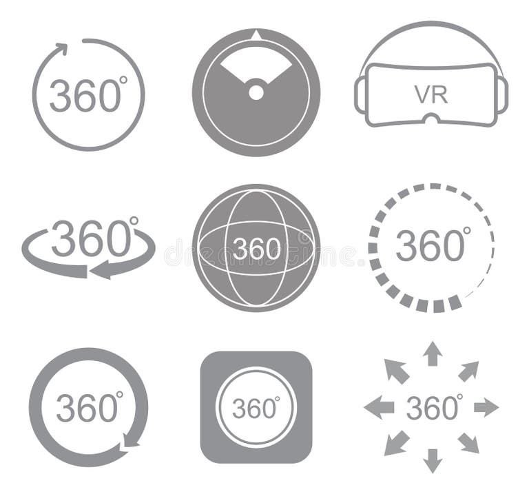 360 View Icon Stock Illustrations – 9,075 360 View Icon Stock ...