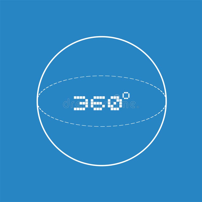 360 degress symbol stock vector. Illustration of geometric - 94511063