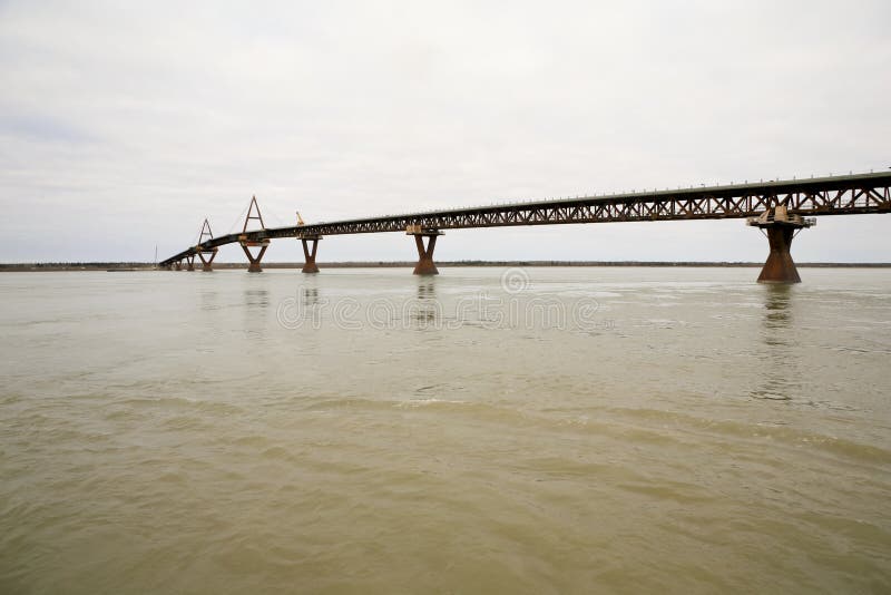 Deh Cho Bridge, Fort Prvidence, NWT, Canada Stock Photo - Image of ...