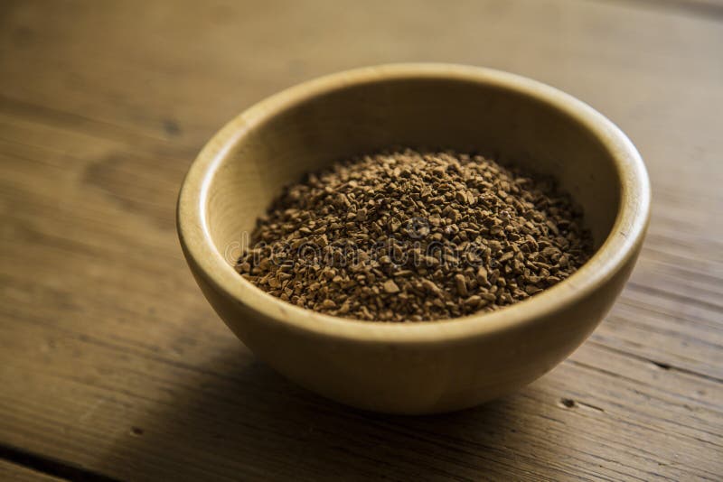 Dehydrated Coffee Ready for a Break Stock Image - Image of ground ...