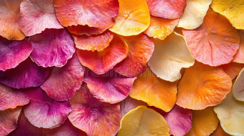 Dehydrated Flower Petals, Vibrant Colors Stock Image - Image of ...