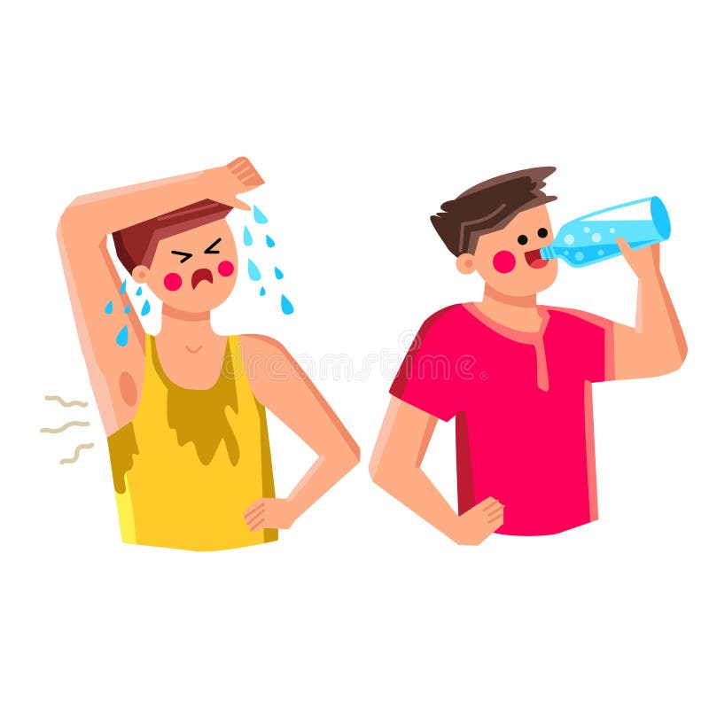 Dehydration Dehydration Vector Stock Vector - Illustration of thirst ...