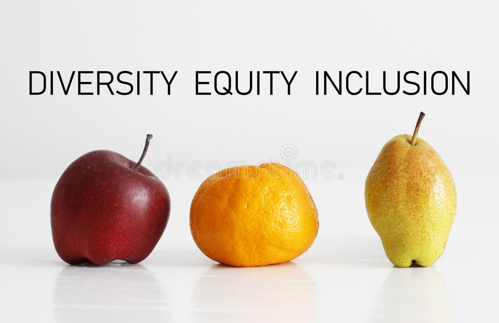 DEI Diversity Equity and Inclusion Symbol Appearing on the Table Stock ...