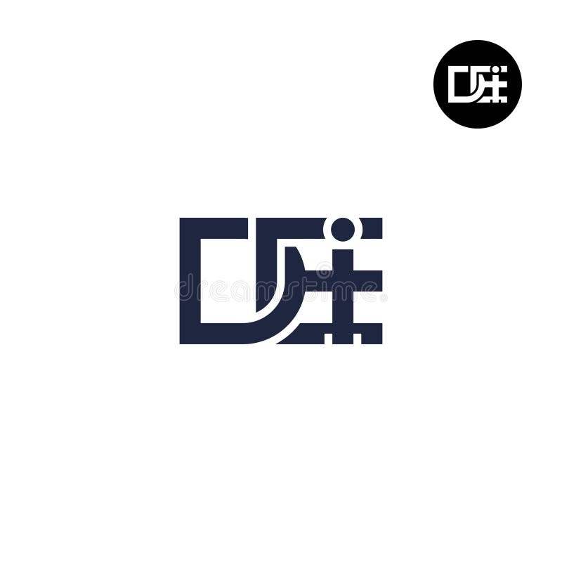 DEI Logo Letter Monogram Design Stock Vector - Illustration of ...