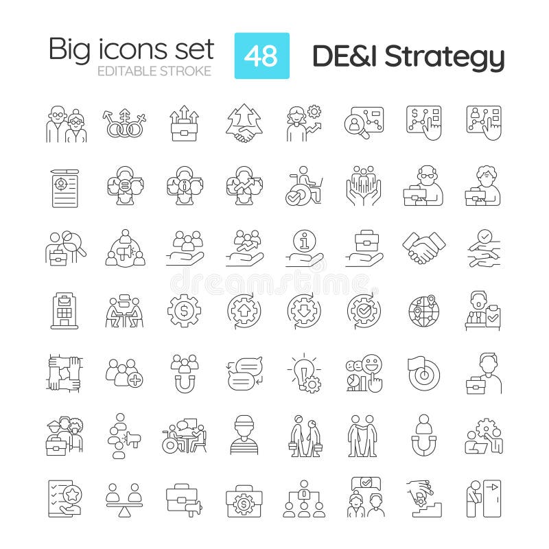Inclusive Workplace Icons Stock Illustrations – 188 Inclusive Workplace ...