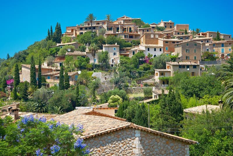 Deia village stock photo. Image of deia, scenery, picturesque - 18079988