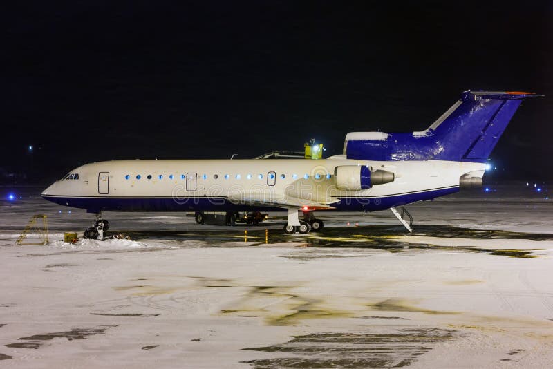 Deicing plane processing stock photo. Image of preparation - 68243176