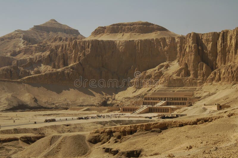 Deir el-Bahari stock photo. Image of architecture, nile - 16944526