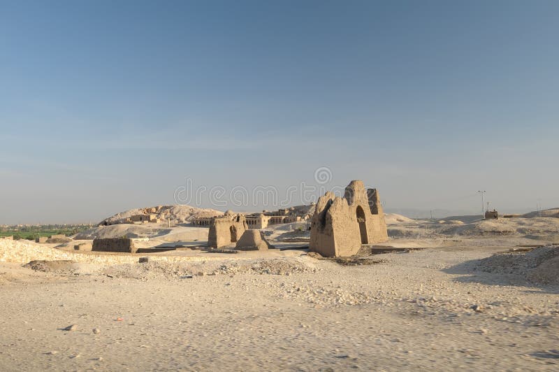 Deir el Bahari in Egypt stock photo. Image of ancient - 6652944