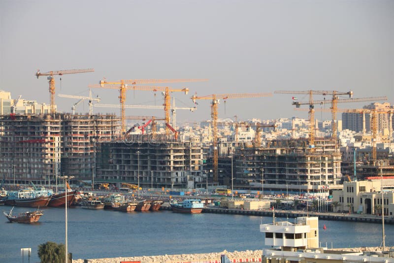 Deira Port Activity editorial photography. Image of racial - 15265157