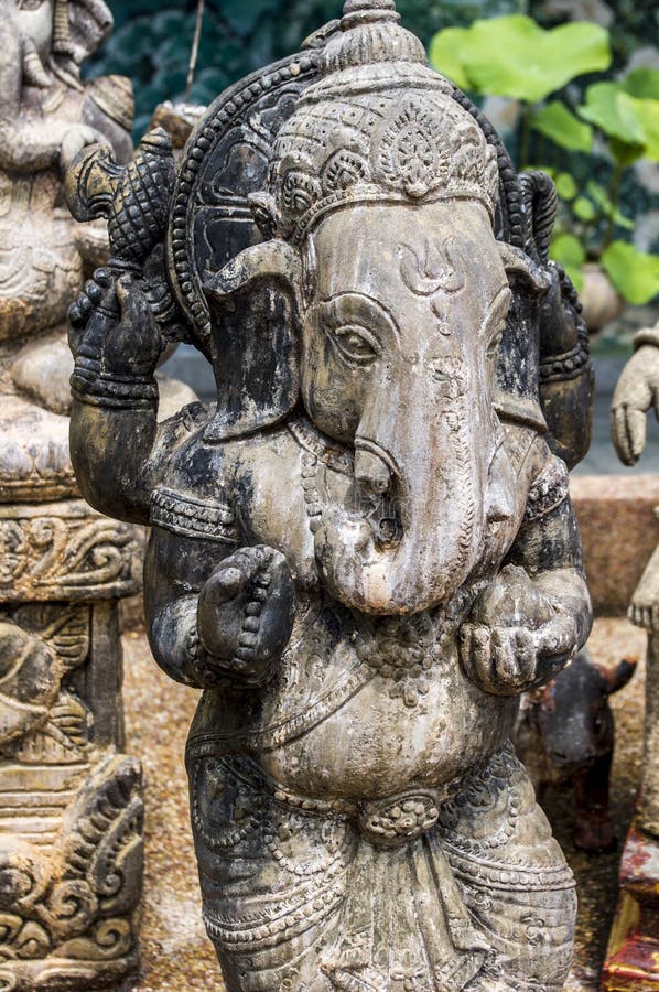 Deity Ganesh standing stock image. Image of ornamental - 27162111