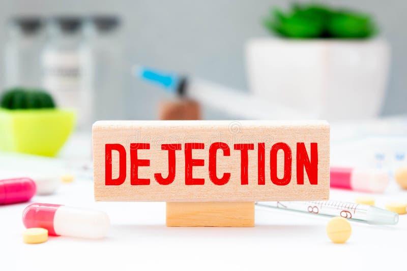 Dejected Word in a Dictionary. Dejected Concept Stock Photo - Image of ...