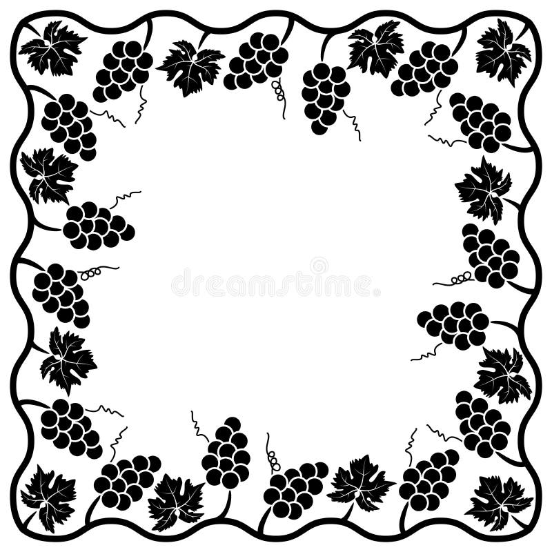 Dekoration der Weinrebe vektor abbildung. Illustration von blatt - 57878078