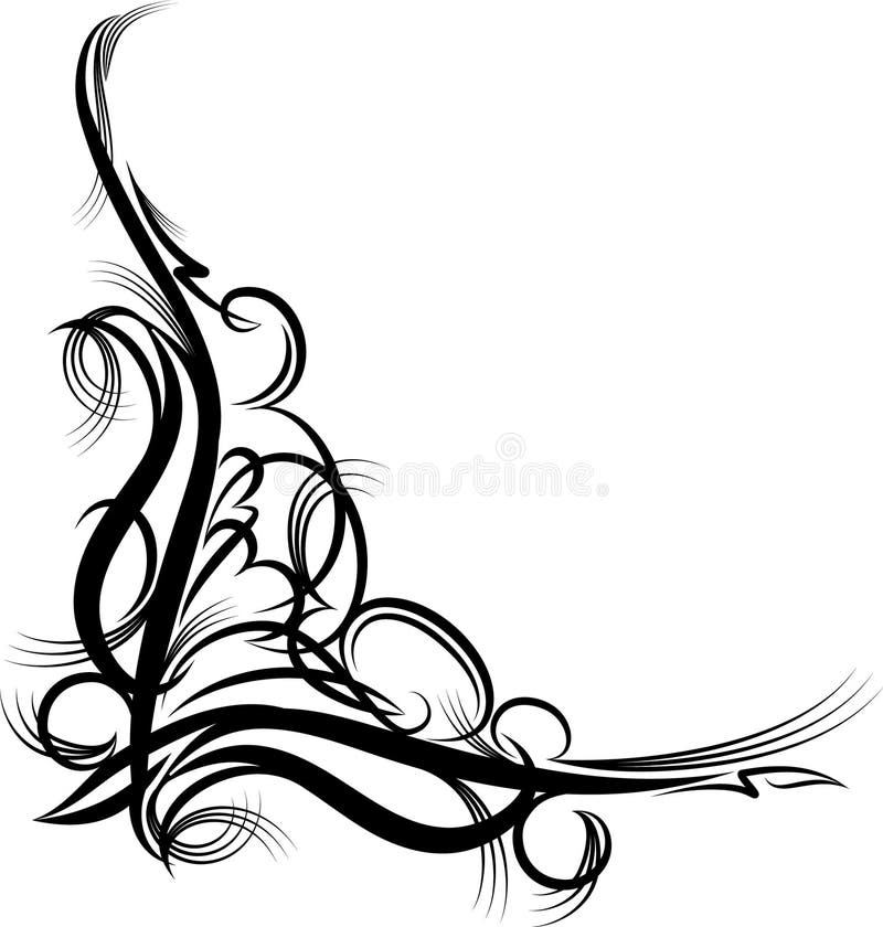 Dekorative Ecke vektor abbildung. Illustration von winkel - 5179721