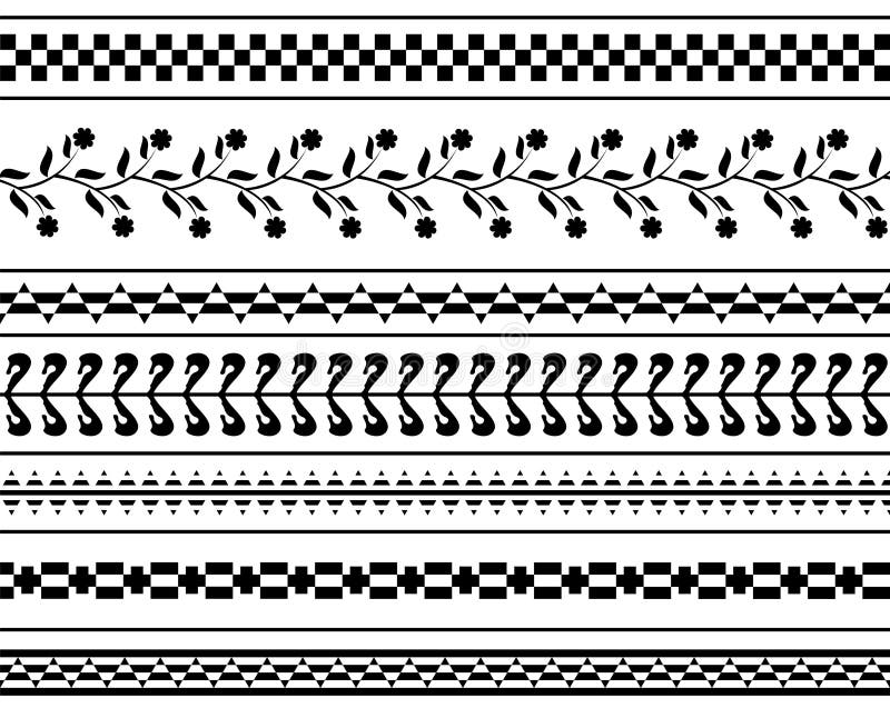 Gesetzte Retro- Nahtlose Geometrische Muster Stock Abbildung ...