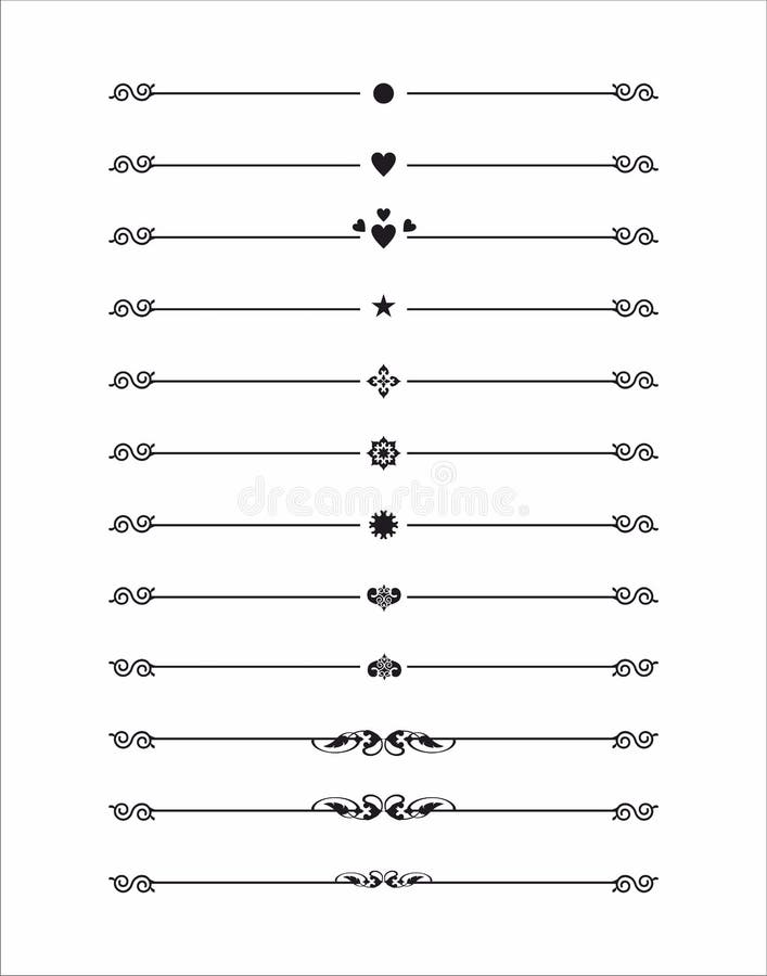 Dekorativer Trennstrich Mit Musikelementen Vektor Abbildung ...