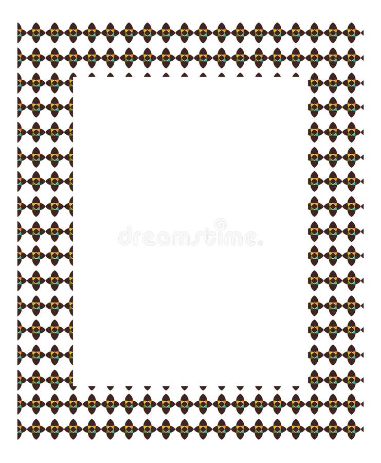 Dekorativer Rahmen stock abbildung. Illustration von farben - 59208410