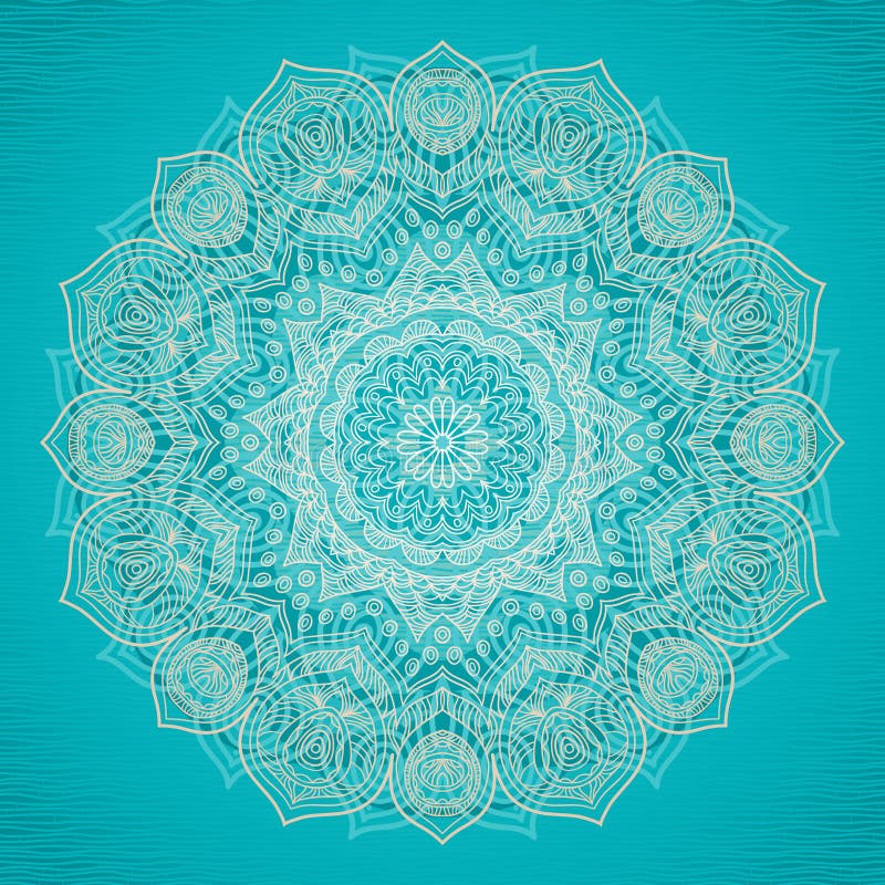 Dekoratives Rundes Muster in Der Ostart Vektor Abbildung - Illustration ...