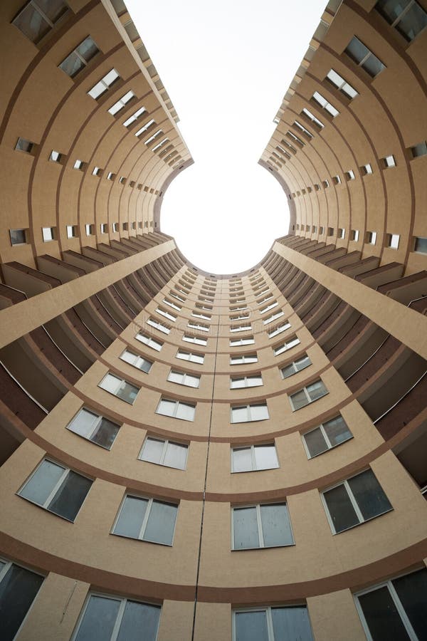 Del av modern byggnad fotografering för bildbyråer. Bild av lägenhet ...