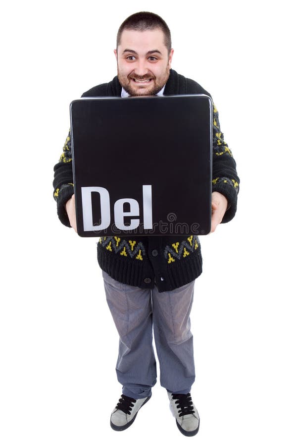 Del key stock photo. Image of people, casual, person - 33670148