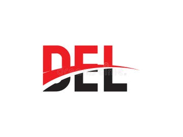 DEL Letter Initial Logo Design Vector Illustration Stock Vector ...