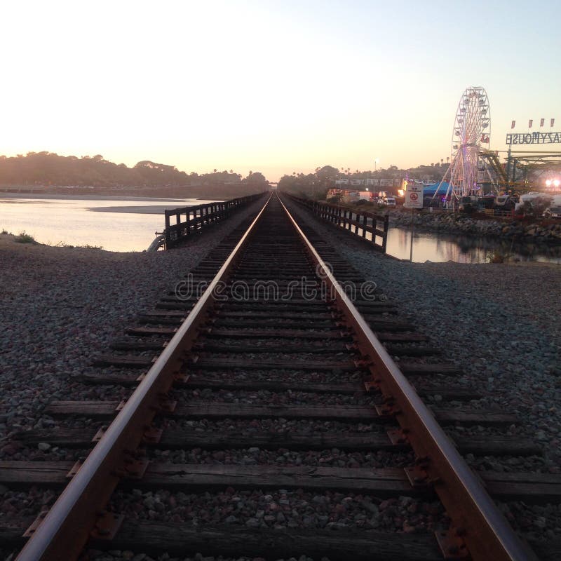 Del Mar Train Tracks editorial image. Image of tracks - 94991520