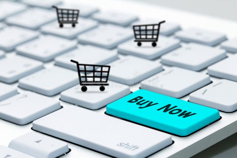 Del Teclado De La Compra Icono Ahora Imagen de archivo - Imagen de ...