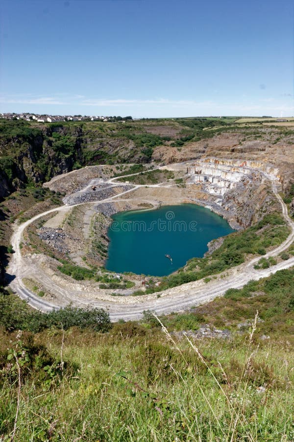 Delabole Slate Quarry, Cornwall England. Editorial Stock Image - Image ...