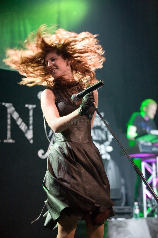 Delain Dutch Metal Band Perform in Budapest Editorial Photo - Image of ...