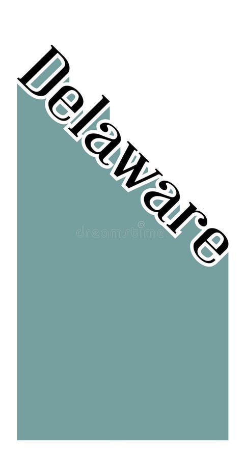 Delaware Angled Shadow Text Stock Vector - Illustration of text, icon ...