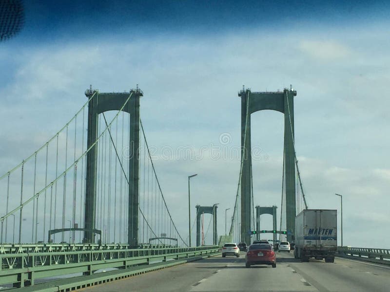 Delaware Bridge editorial photography. Image of crossing - 138322042