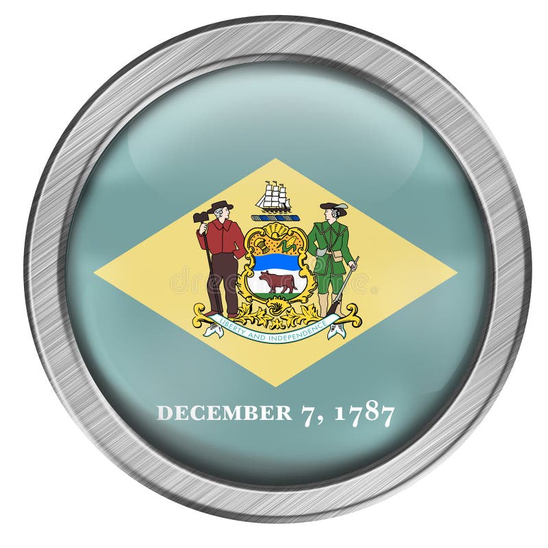 Delaware Glass Web Button stock illustration. Illustration of button ...