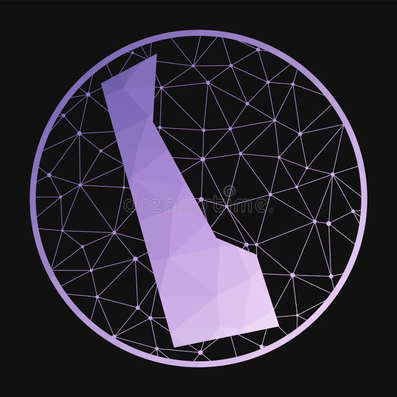 Delaware icon. stock vector. Illustration of polygon - 176121519