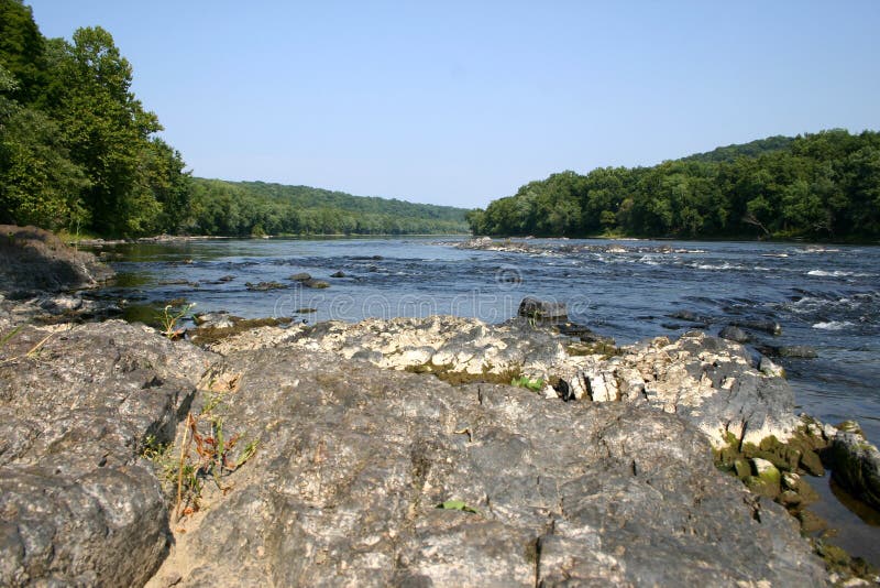 Delaware River stock image. Image of area, scenic, lush - 39070123