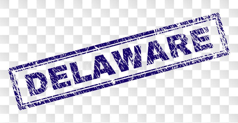 Grunge DELAWARE Rectangle Stamp Stock Vector - Illustration of print ...