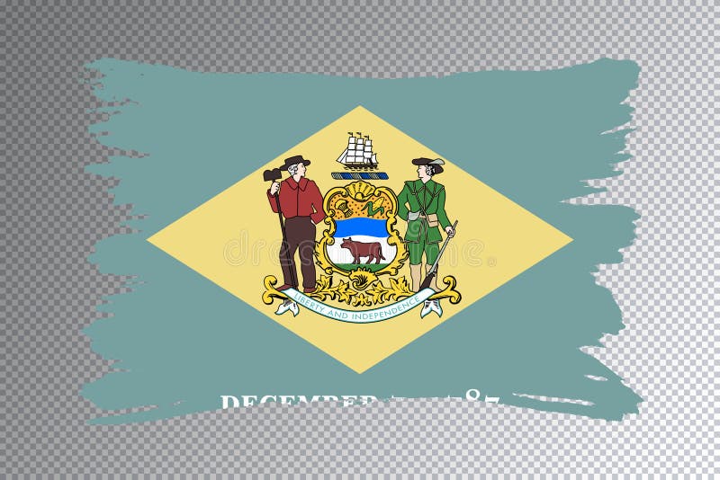 Delaware State Flag, Delaware Flag Stock Illustration - Illustration of ...