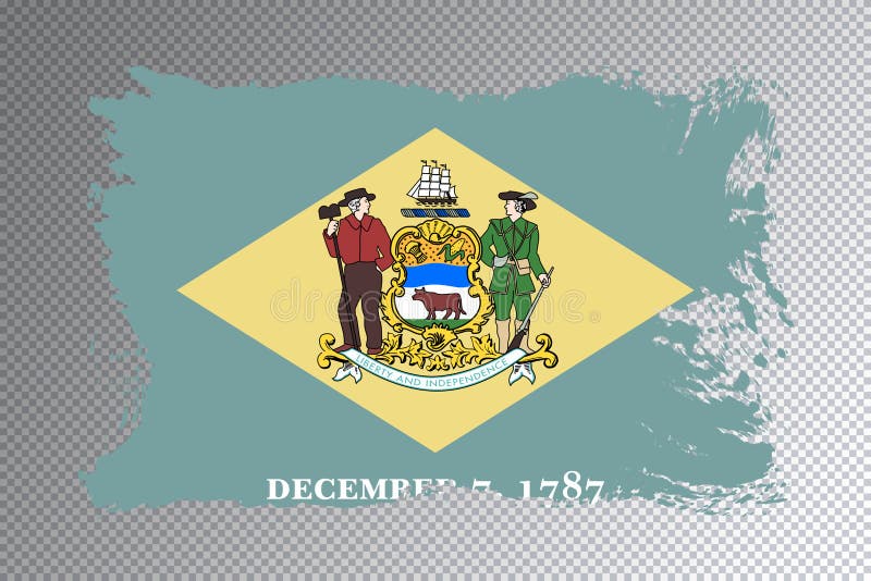 Delaware State Flag, Delaware Flag Stock Illustration - Illustration of ...